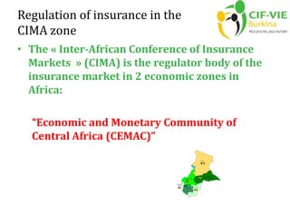 Regulation of microinsurance in the CIMA zone: the perspectives! | PPTX
