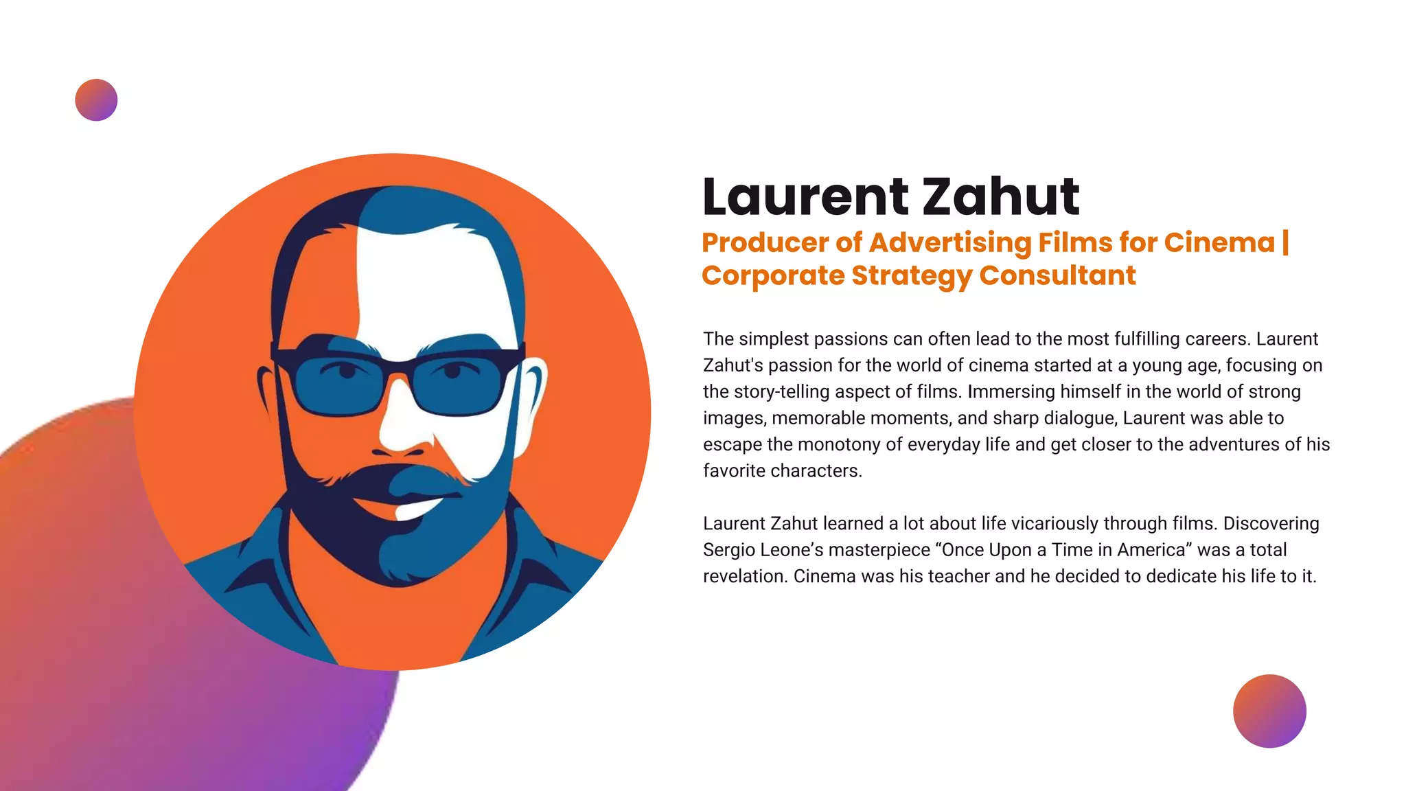 Laurent Zahut | Producer and Strategy Consultant | PPT
