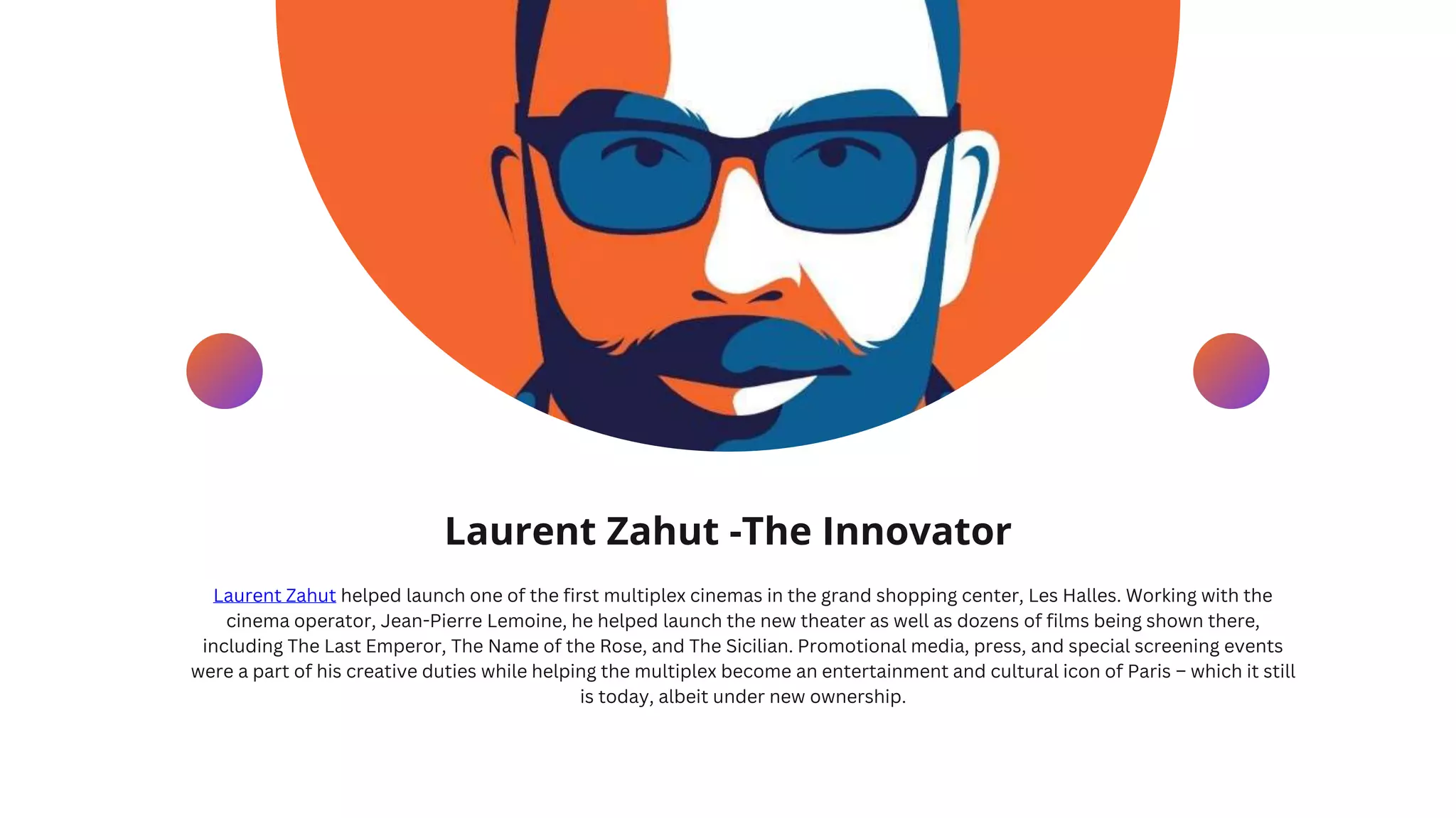 Laurent Zahut | Producer and Strategy Consultant | PPT