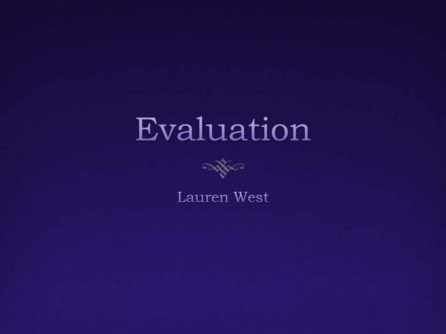 A2 Evaluation presentation | PPT