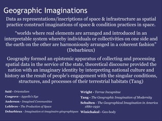 Data, Infrastructures and Geographical Imaginations | PDF