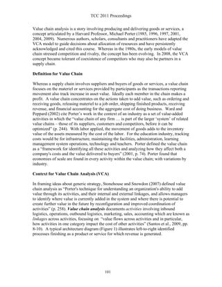 Value Chain Analysis of Applied Online Learning | PDF