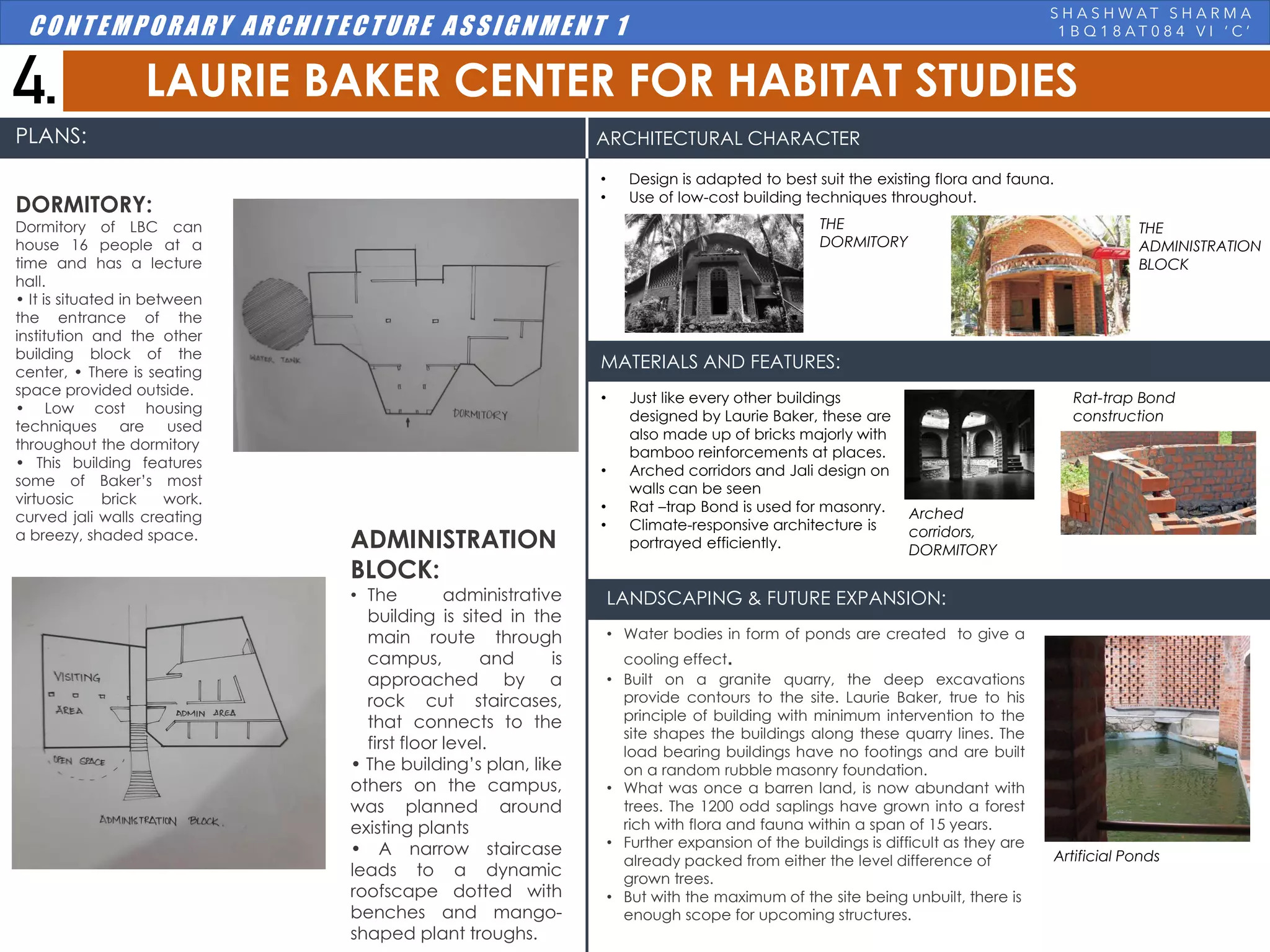LAURIE BAKER CENTER FOR HABITAT STUDIES, DESIGN ANALYSIS | PDF