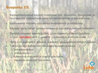 Voiko muita kosteikkokasveja hyödyntää tai viljellä? - Marika Laurila ...