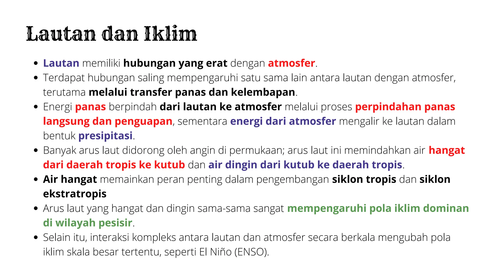 Lautan dan Iklim pada kuliah osenaografi | PDF