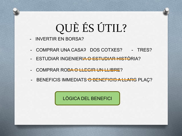 La utilidad de lo inútil | PPT