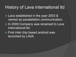 Lava international ltd | PPTX