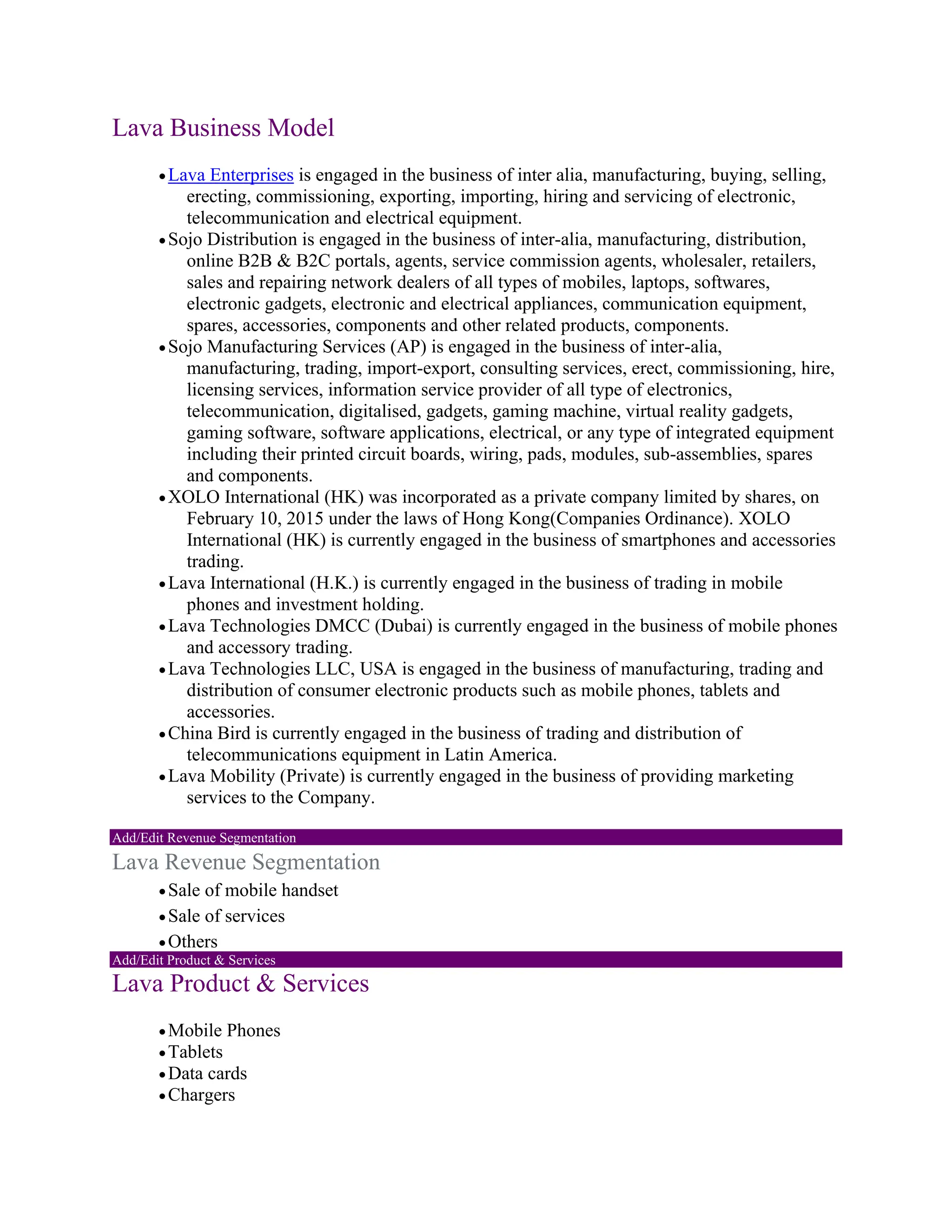 Lava International Unlisted shares Overview | PDF