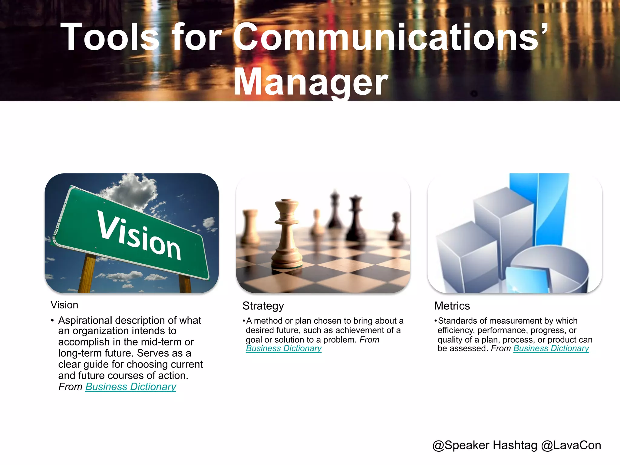 The Communications Manager's Toolbox | PPT