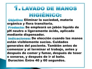 LAVADO DE MANOS CLINICO CHARLA EDUCATIVA | PPTX