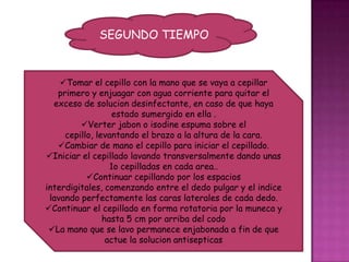 Lavado de manos quirúrgico | PPTX