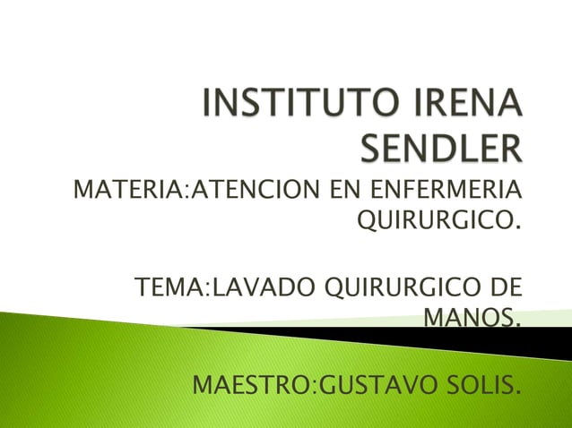 Lavado quirurgicao de manosssss | PPT