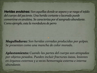 Lavado y desinfección de heridas- primeros auxilios | PPT