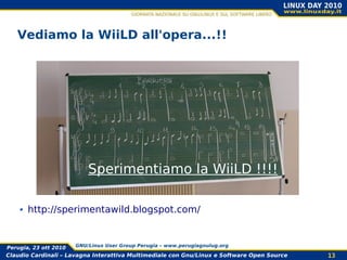 WiiLD Lavagna Interattiva Multimediale con Gnu/Linux e Software Open ...