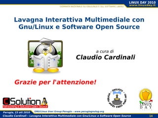 WiiLD Lavagna Interattiva Multimediale con Gnu/Linux e Software Open Source | PDF | Computer ...