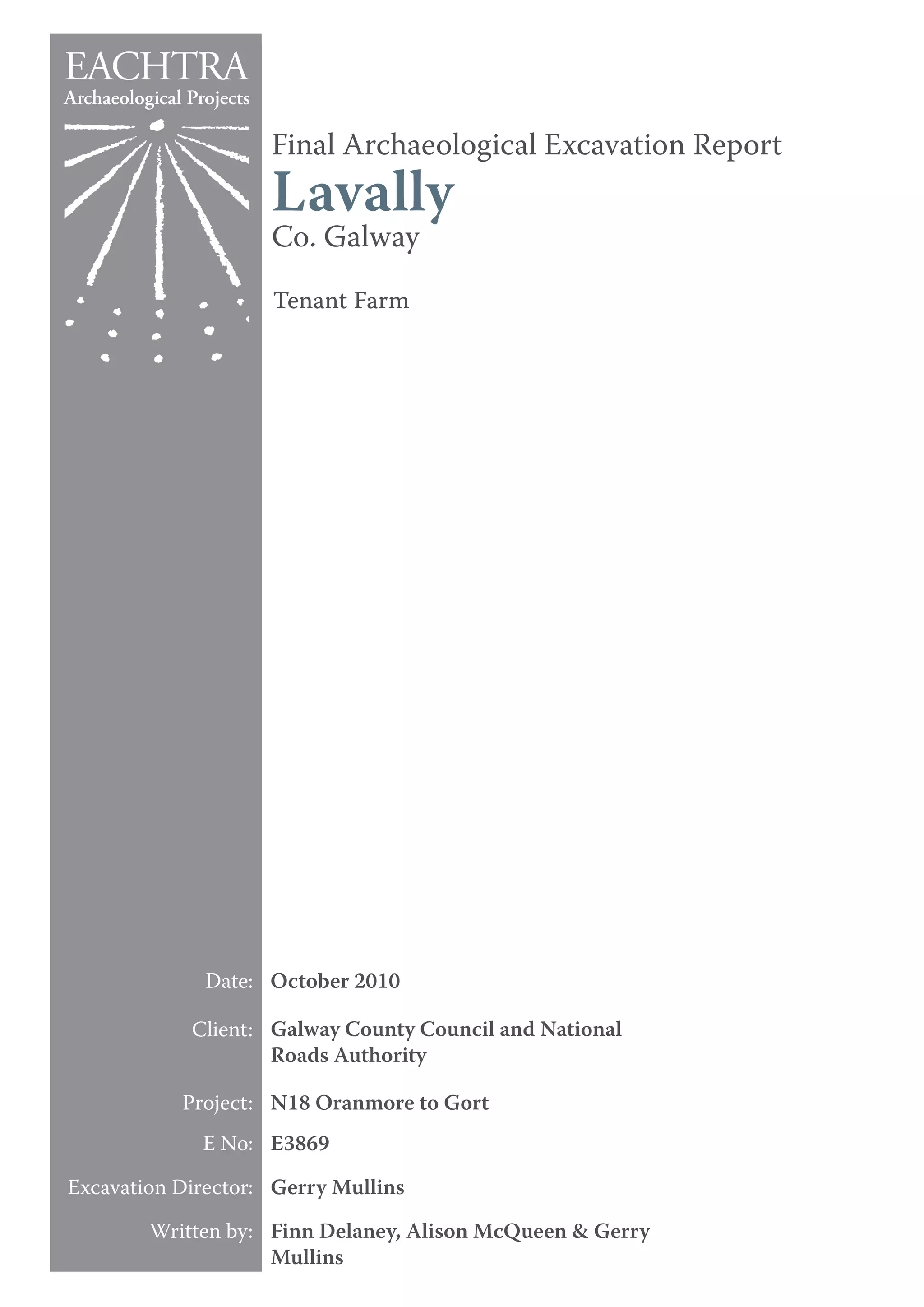 Archaeological Report - Lavally, Co. Galway (Ireland) | PDF