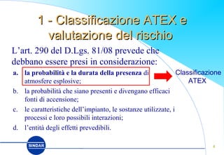 La valutazione ATEX e RAMSES 4: approccio integrato alla valutazione del rischio atmosfere ...
