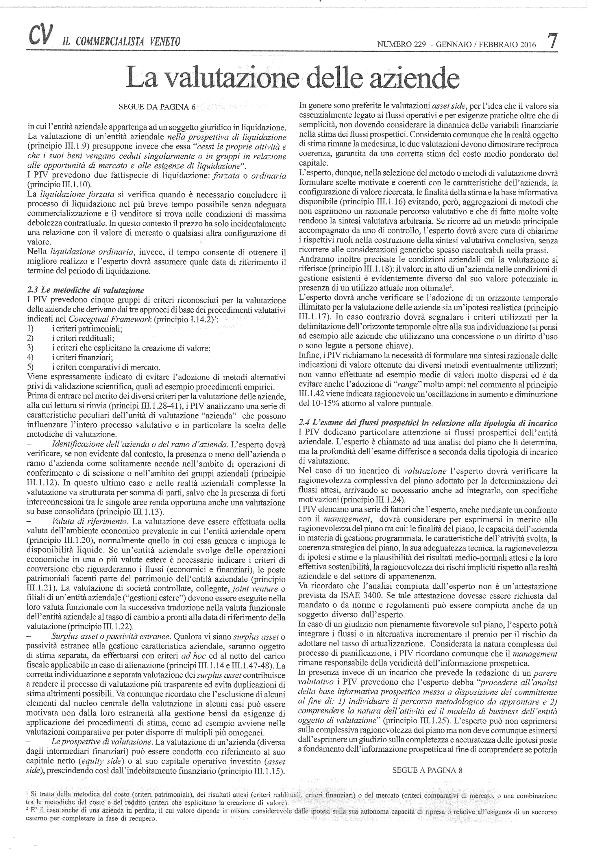 La valutazione delle aziende | PDF
