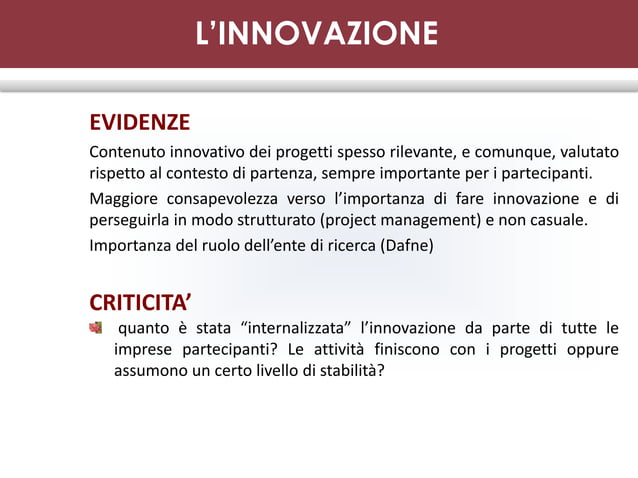 La valutazione del programma DRIADE | PPT