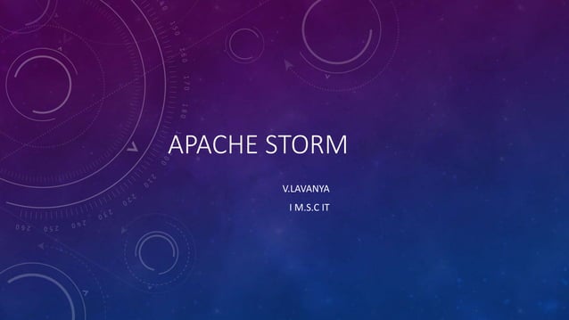 Apache storm | PPTX