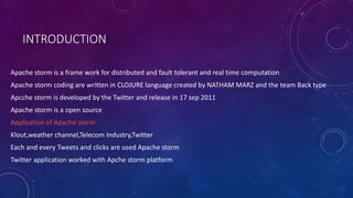 Apache storm | PPTX