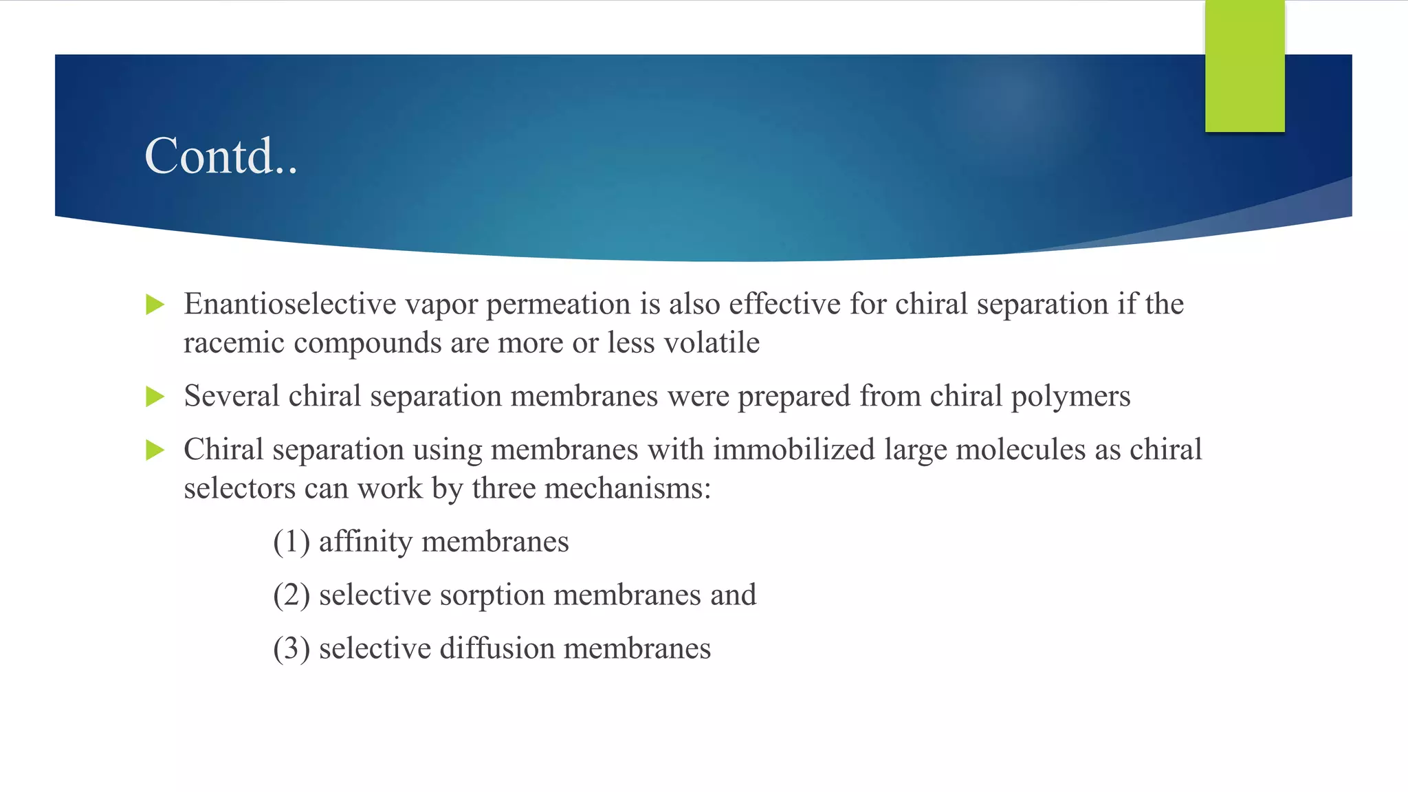 POLYMERS IN CHIRAL SEPARATION | PPTX