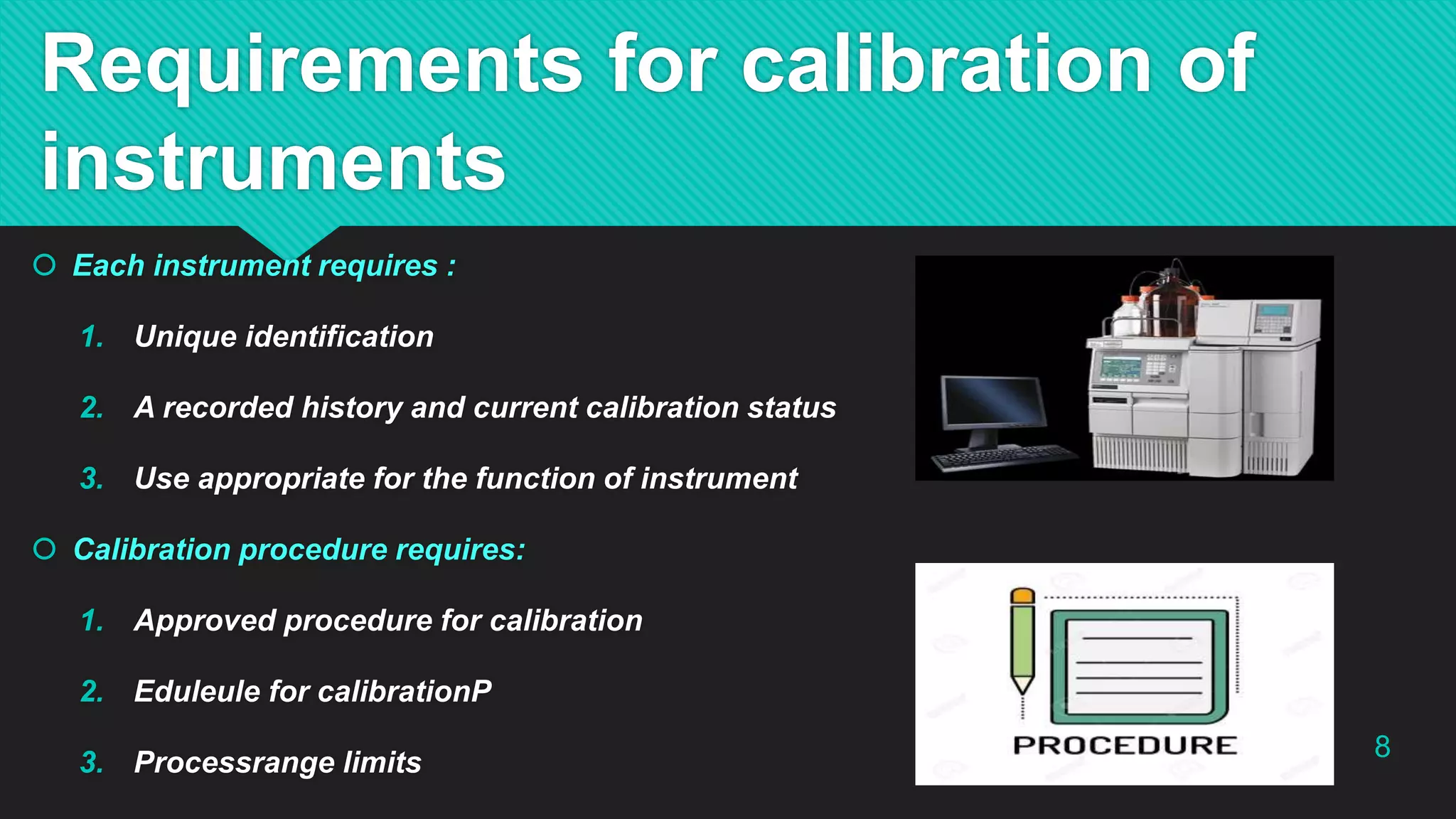 calibration of analytical instruments | PPTX