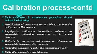 calibration of analytical instruments | PPTX