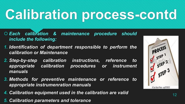 calibration of analytical instruments | PPTX | Pharmaceutical Industry ...