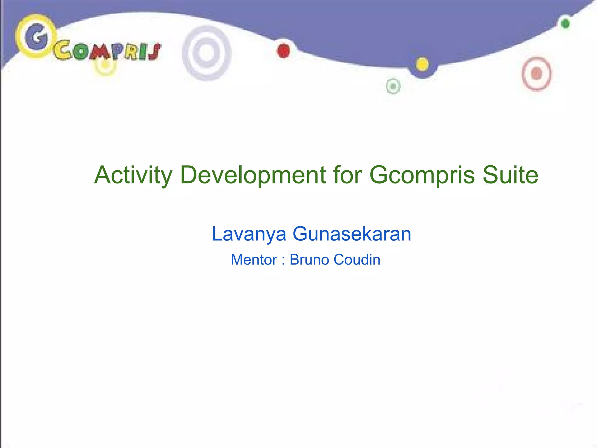 GSoC presentation | PDF