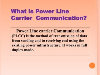 power line carrier communication | PPTX