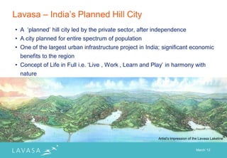 Lavasa - India's Planned Hill City | PDF