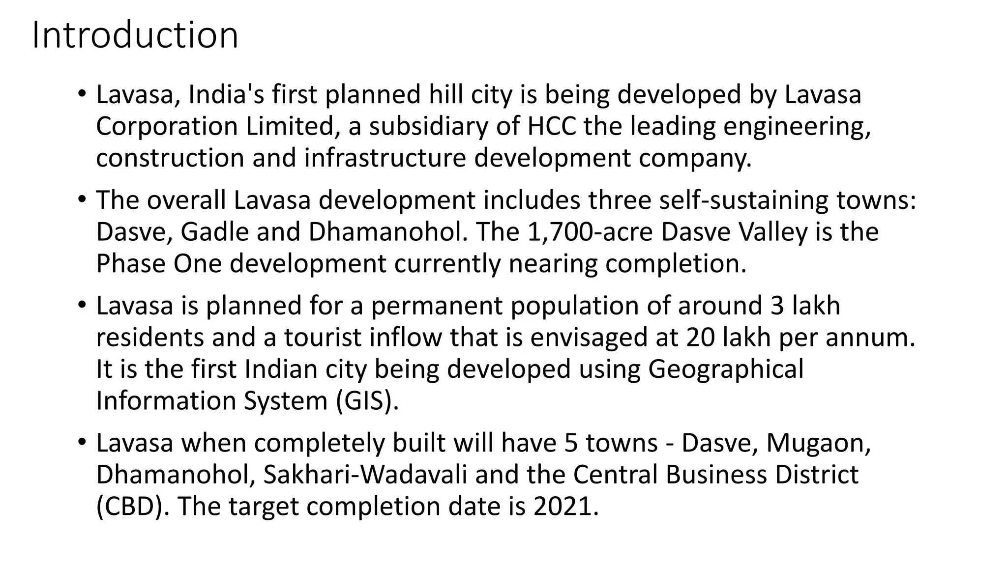 Lavasa, india's first planned hill city | PDF