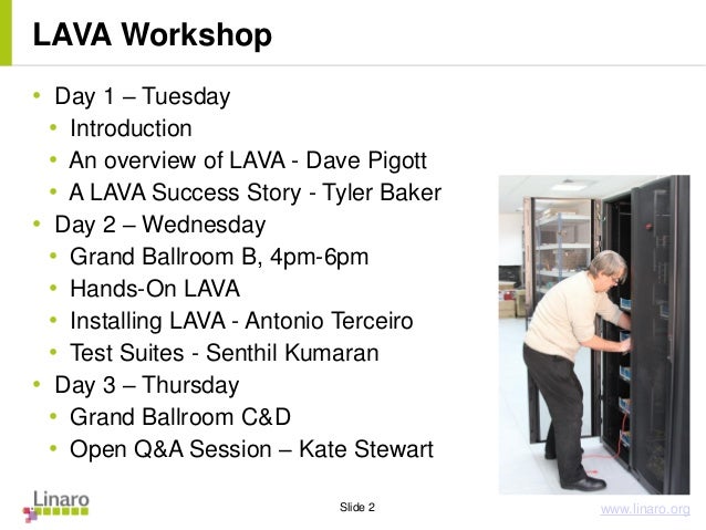 LCA13: LAVA Workshop Day 1: Introduction