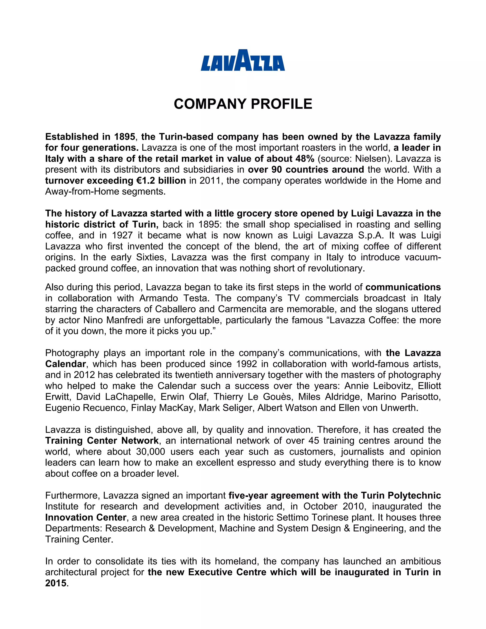 Lavazza | PDF