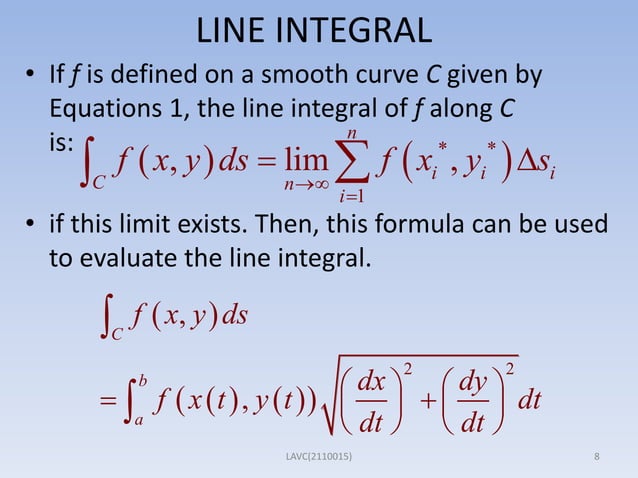 GTU LAVC Line Integral,Green Theorem in the Plane, Surface And Volume ...