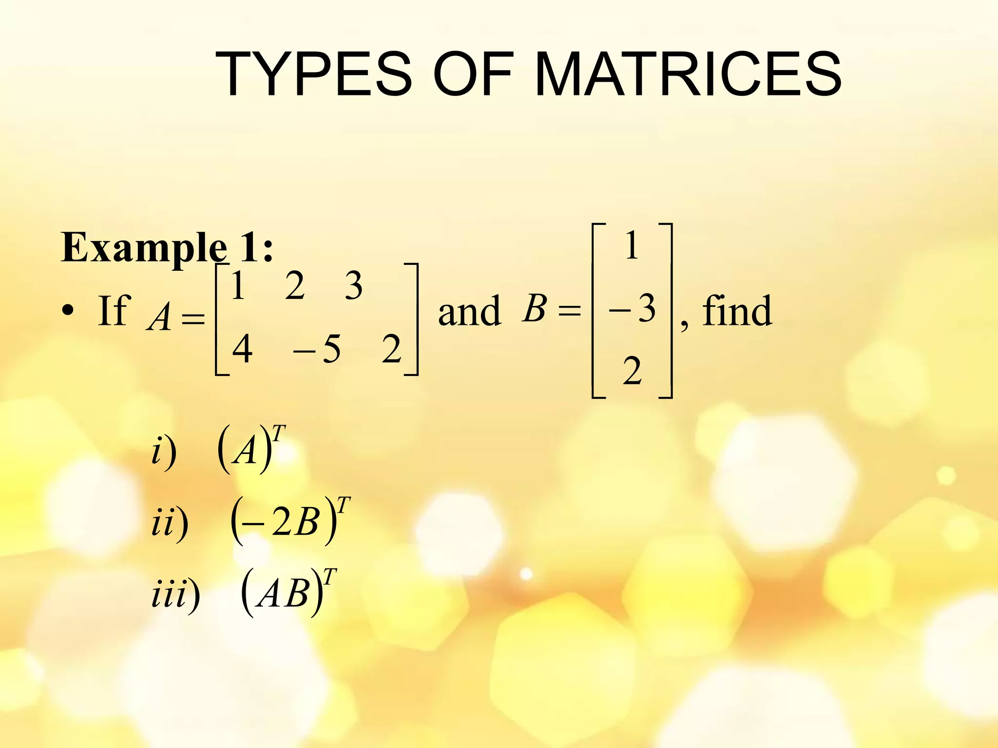Matrices and System of Linear Equations ppt | PPTX | Physics | Science