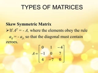 Matrices and System of Linear Equations ppt | PPTX