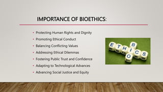 INTRODUCTION TO BIOTECHNOLOGY AND BIOETHICS | PPTX | Medical Health