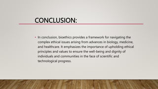 INTRODUCTION TO BIOTECHNOLOGY AND BIOETHICS | PPTX | Medical Health