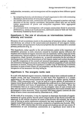 Diversity of Soil Fauna and Ecosystem Function | PDF