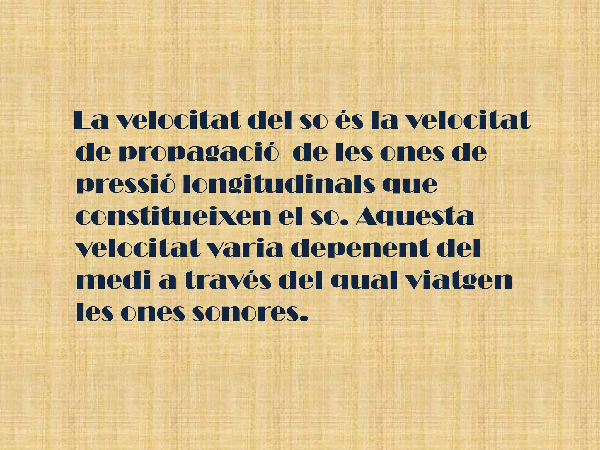 La velocitat del so albert prous i xavier campodarbe | PPT