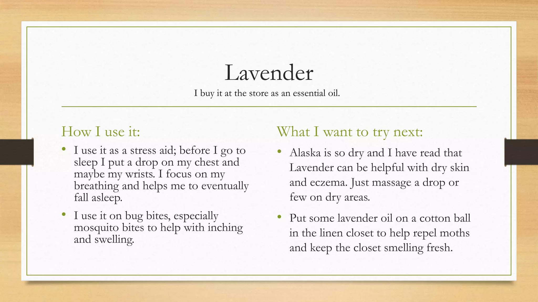 Lavender lab power point | PPTX