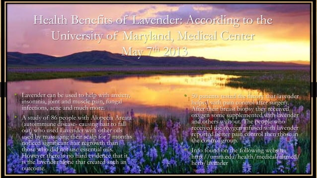 Lavender lab power point | PPTX | Herbs and Supplements | Alternative ...