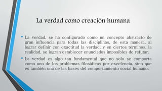 La verdad como correspondencia | PPTX