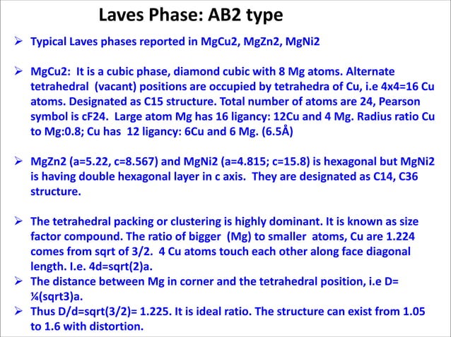 Laves phase Laves phase Laves phase Laves phase | PPT