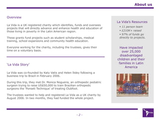 La Vida Corp Presentation Jan2011 | PPT