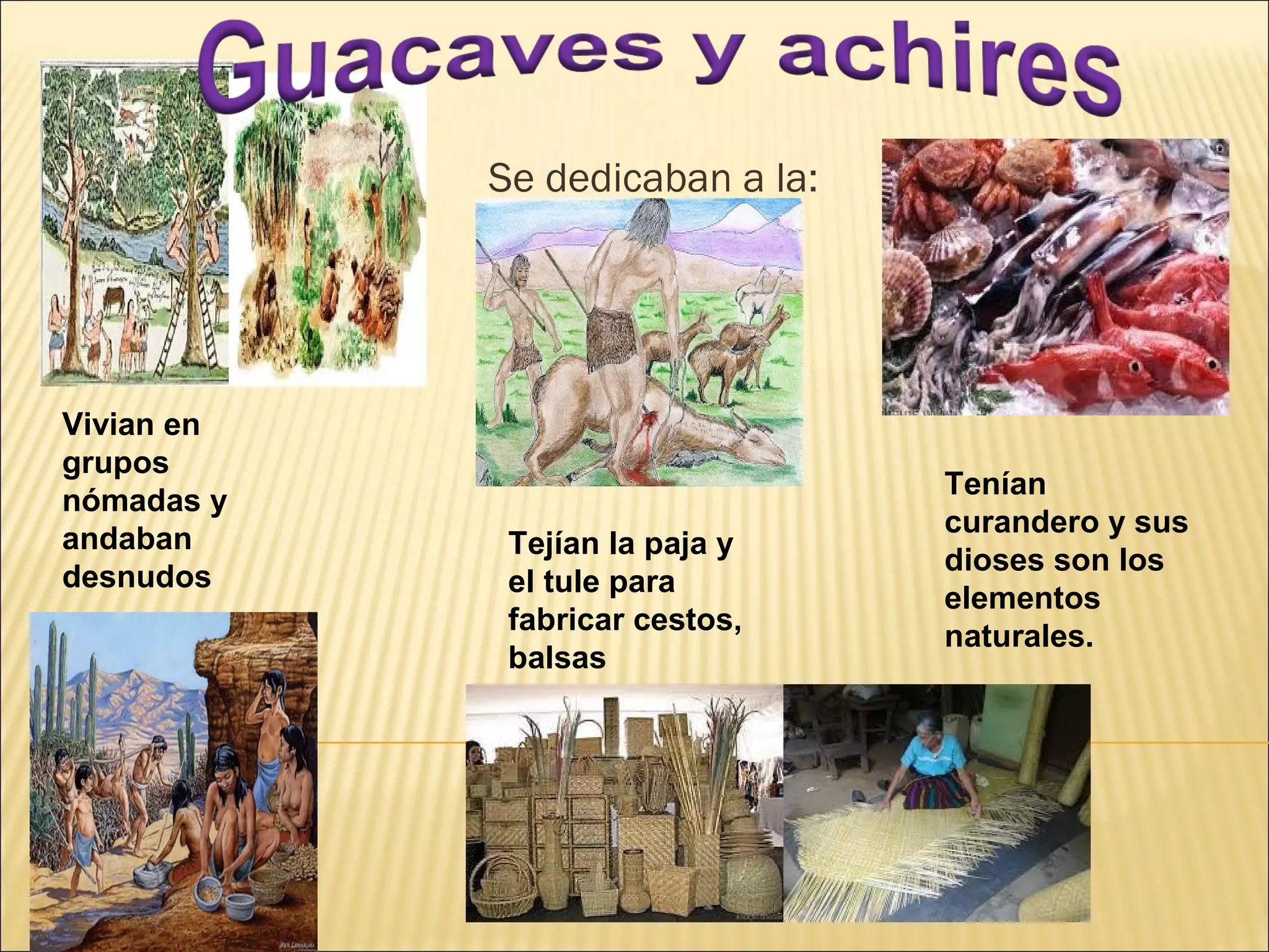 La vida cotidiana de los primeros pobladores de | PPT