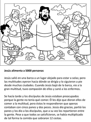 La vida de Jesús para niños - Libro para colorear | PDF