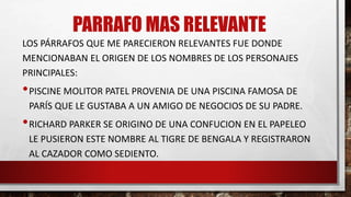 La vida de pi | PPTX